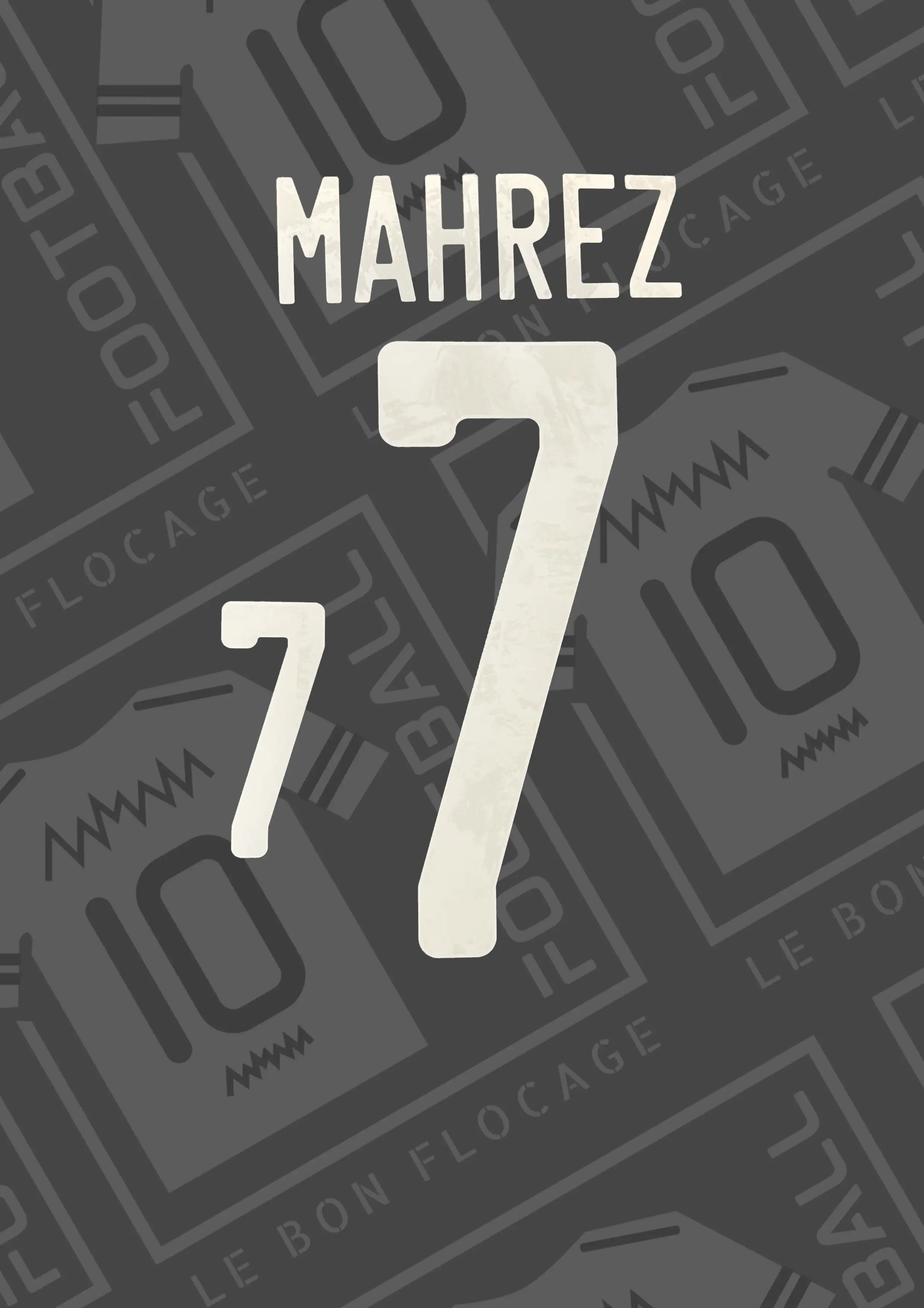 Flocage officiel - Algérie, Mahrez, 2021, extérieur – Le Bon Flocage